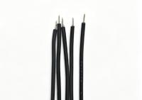 China UL1007 26AWG Black Single-End Tinned Electronic Wire (OD 1.33mm) for sale