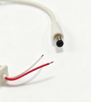 China 5.5×2.5mm DC Male Power Cable With Ferrite Bead, Stripped & Tinned for sale