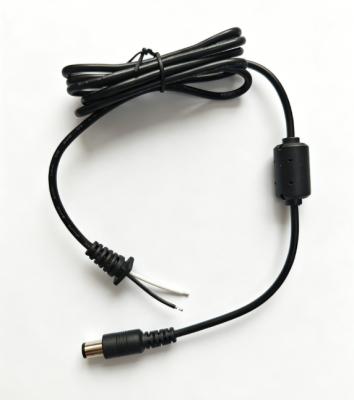 China 7.4×0.6mm DC Male Power Cable With Ferrite Bead, Stripped & Tinned for sale