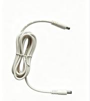 China White DC Male To Male Extension Cable, 5.5×2.1mm DC Power Cord for sale