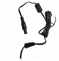 China 2-Pin Male To Bare Wire Power Cord With Ferrite Core, Pure Copper Cable For CCTV LED Strip Light for sale