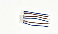 China 2P Male Header Pigtail Cable, Blue & Brown, Tinned Ends for sale