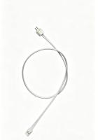 China 2P Pure White Terminal Connector Cable, Dual Straight Male-Female Extension Lead for sale