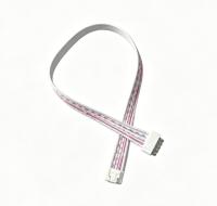 China 5P Terminal Connector Cable, Dual Straight Male-Female, Pure White  Ribbon Extension Lead for sale