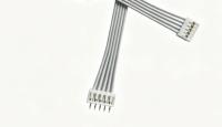 China 5P Terminal Connector Cable, Dual Straight Male-Female, Pure White  Ribbon Extension Lead for sale