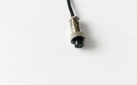 China GX12 2-Core Aviation Connector Cable, Single Female Plug, Power Lead With Stripped Ends for sale