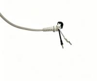 China 5.5*2.1/2.5mm DC Power Pigtail Cable, White Male Plug To Pre-Crimped Terminals for sale