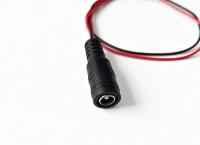 China 5.5*2.1/2.5mm DC Power Adapter Cable, Female To 2Pin Terminal, Red & Black for sale