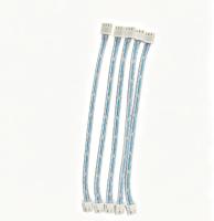 China PH2.0/XH2.54 3-Pin Male-To-Female Ribbon Cable, Blue & White Color Printed Terminal Wire for sale