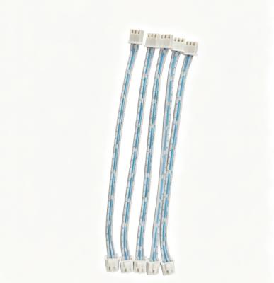 China PH2.0/XH2.54 3-Pin Male-To-Female Ribbon Cable, Blue & White Color Printed Terminal Wire for sale