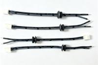 China 22AWG 2-Core Power Connector Wire With Grommet for sale