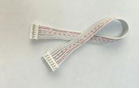 China UL2468 26AWG 7P Red-White Ribbon Cable Assembly, PH2.0 To XH2.54 for sale