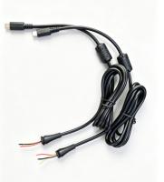 China UL2464 20AWG Safety Certified 3-Conductor Cable OD4.5 Outer Diameter Anti-Interference Ferrite Type-C Bare Terminal Power Supply Wire for sale