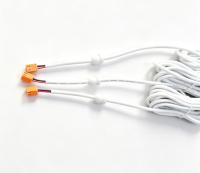 China 1.6M Extra Long 2725 USB Male To 2 Pin Orange Terminal Power Supply Cable for sale