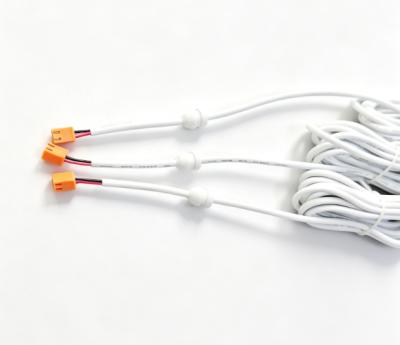 China 1.6M Extra Long 2725 USB Male To 2 Pin Orange Terminal Power Supply Cable for sale