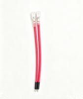 China 187 Spade Terminal Power Wire Harness UL1015 16AWG Red 130mm Single End Crimp Cable for sale