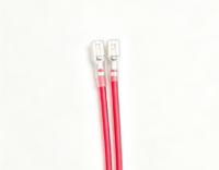 China 187 Spade Terminal Power Wire Harness UL1015 16AWG Red 130mm Single End Crimp Cable for sale