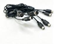 China 4 Pin DIN Male Power Cable With Ferrite Bead, DIY Soldering Connection Wire For Speaker Amplifier Equipment for sale