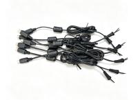 China 4 Pin DIN Male Power Cable With Ferrite Bead, DIY Soldering Connection Wire For Speaker Amplifier Equipment for sale