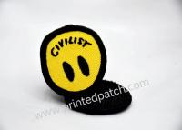 China 40mm Hooked Velcro Custom Embroidered Patches - OEKO-TEX Certified with 500pcs MOQ and 15-Day Production for sale