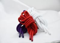 China 5mm Polyester Drawstring Cord with Custom Silicone/Metal Endings for Hoodies and Swimwear - 500pcs MOQ for sale