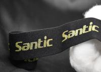 China 3D Raised SGS Silicone Logo Elastic Non Slip Webbing Band 50m Roll for Sportswear for sale