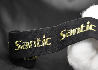 China 3D Raised SGS Silicone Logo Elastic Non Slip Webbing Band 50m Roll for Sportswear for sale