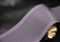 China Custom Printed 3D Raised Silicone Stripes Non Slip Elastic Webbing Band 25mm for Clothing for sale