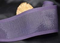 China Custom Printed 3D Raised Silicone Stripes Non Slip Elastic Webbing Band 25mm for Clothing for sale
