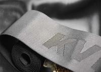 China Custom Branded Logo 52mm Jacquard Elastic Band With Double Sided Material for sale