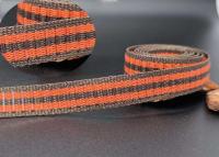 China Custom Printed 3D Raised Silicone Stripes Non Slip Elastic Webbing Band 25mm for Clothing for sale