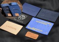 China Custom Embossed Logo Leather Patches for Jeans - 500pcs MOQ with 7-10 Day Production for sale