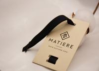 China Custom Embossed Logo Recycled Paper Hang Tags for Clothing - 15 Day Production & Custom Sizes for sale