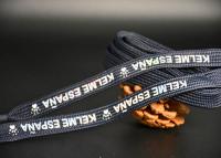 China Custom Printed Cotton Tape Ribbon Cord with 2.5cm Silicone Ending for Clothing - 5mm Eyelet Compatible for sale