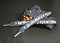 China Custom Printed Cotton Tape Ribbon Cord with 2.5cm Silicone Ending for Clothing - 5mm Eyelet Compatible for sale