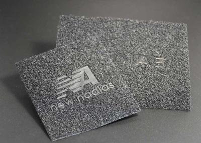 China Custom TPU Velcro Clothing Labels Embossed Logo Glossy Matt 3D Effect 50mm for sale