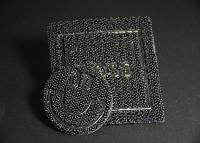 China Custom TPU Velcro Clothing Labels Embossed Logo Glossy Matt 3D Effect 50mm for sale