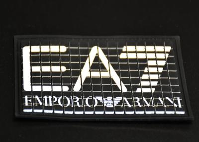 China 3D Screen Print Clothing Labels Silicone Material Custom Printed for sale