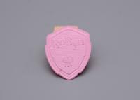 China Custom Degradable TPU Badge Molding with Heat Embossed Logo for Clothing - 150-155°C Transfer Temperature, 10-15s Application Time for sale