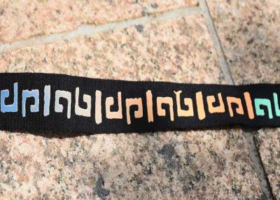 China Colourful Logo Custom Screen Printing Patches for 20mm Black Webbing for sale