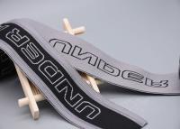 China 38mm Double Sided Jacquard Elastic Band with Printed Non Slip Transparent Silicone Strip for sale