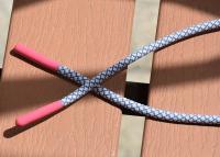 China 36cm Polyester Round Rope with Silicone Tips for Bags - Custom Logo Printing Available | 500pcs MOQ for sale