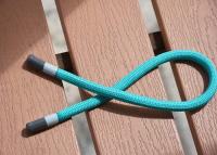 China 36cm Polyester Round Rope with Silicone Tips for Bags - Custom Logo Printing Available | 500pcs MOQ for sale