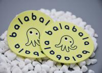 China Transparent TPU Printing Ink Silicone Logo Tags For Workwear Jacket for sale