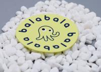 China Transparent TPU Printing Ink Silicone Logo Tags For Workwear Jacket for sale