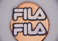 China Silicone Rubber Background Screen Printed Patches 0.8mm 2.0mm For Garments for sale