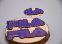 China Silicone Rubber Background Screen Printed Patches 0.8mm 2.0mm For Garments for sale