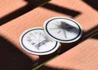 China Custom Silicone Rubber Backing with Black Reflective Logo for Clothing - 145-155°C Application & 10-15s Processing for sale