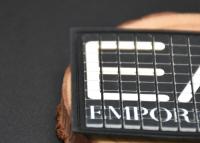 China Custom Twill Printed 1mm Silicone Washable Clothing Labels with Adhesive Backing for sale