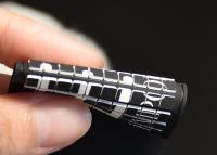 China Custom Twill Printed 1mm Silicone Washable Clothing Labels with Adhesive Backing for sale